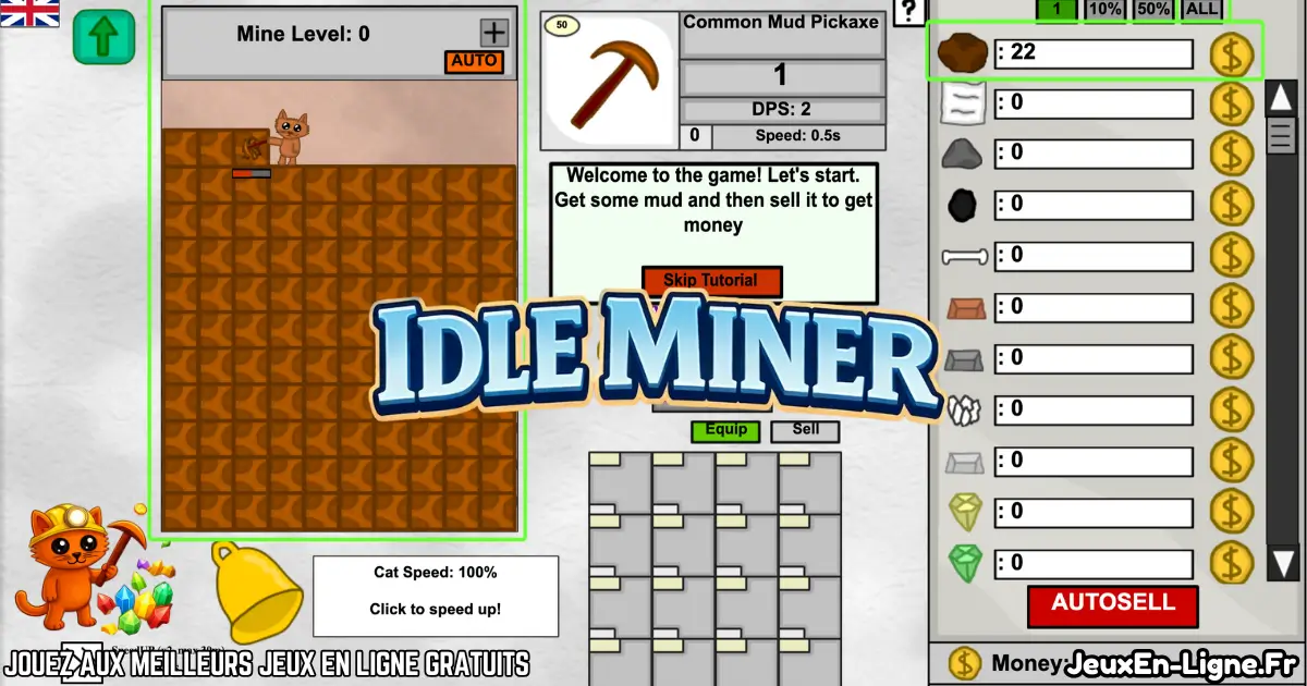 Idle Miner en ligne gratuit | Jeu idle navigateur
